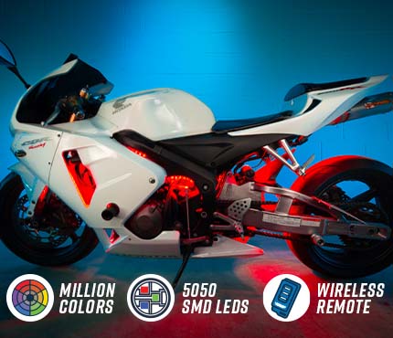 LEDGlow | Advanced Million Color LED Mini Motorcycle Lighting Kit